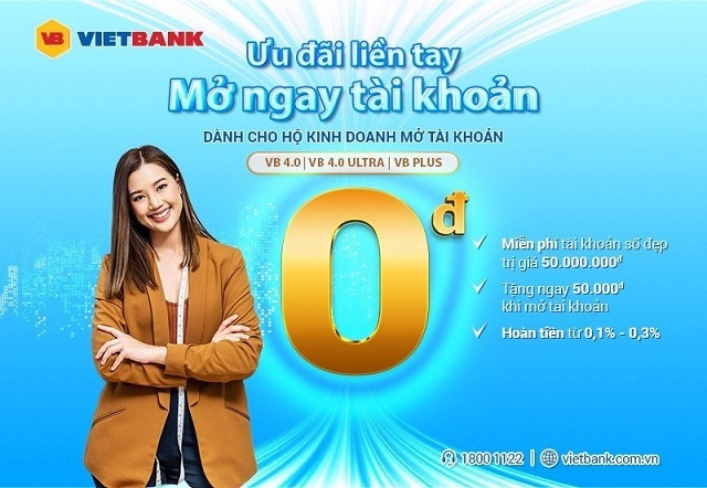 Vietbank dành nhiều ưu đãi cho hộ kinh doanh, tiểu thương | Vietstock