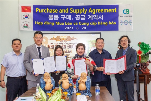 Công ty Nhị Thiên Đường hợp tác với 2 công ty Hàn Quốc đưa sản phẩm ...
