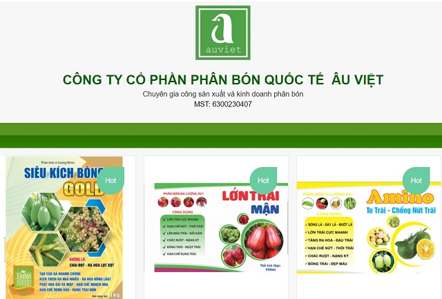 Phân bón Quốc tế Âu Việt vừa trở thành công ty đại chúng kinh doanh ra ...