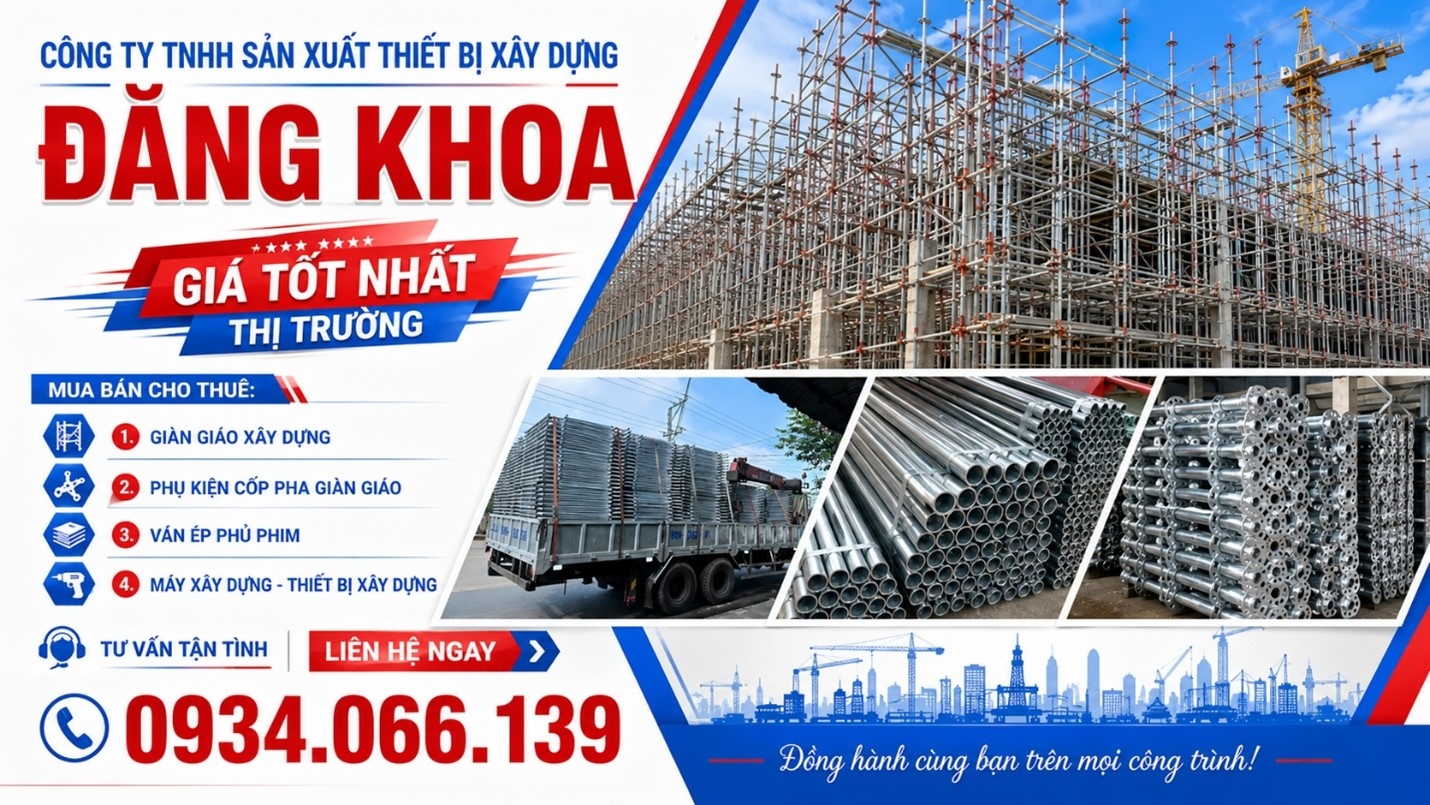 Giá giàn giáo tại TPHCM mới nhất - Báo giá tốt, giao nhanh | Vietstock